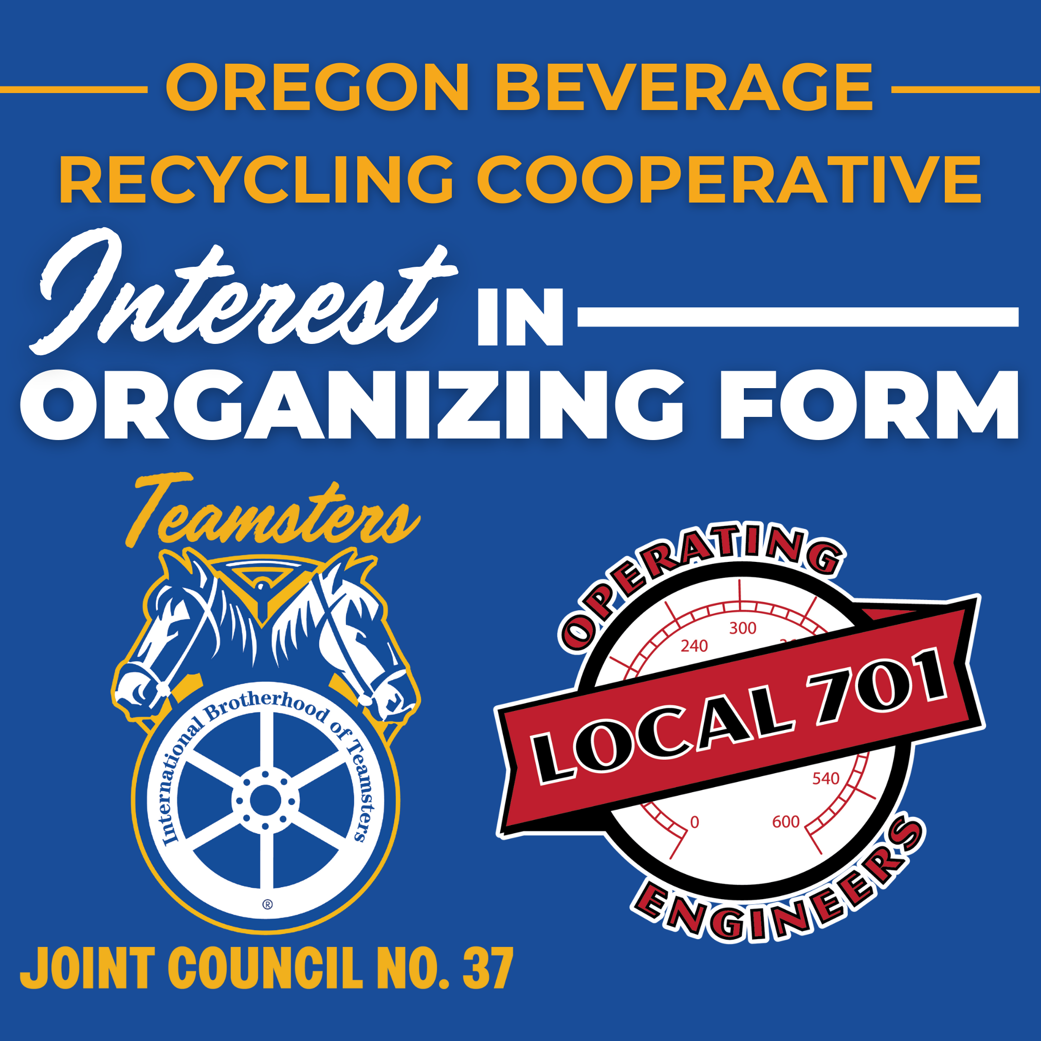 Oregon Beverage Recycling Cooperative Organizing Form